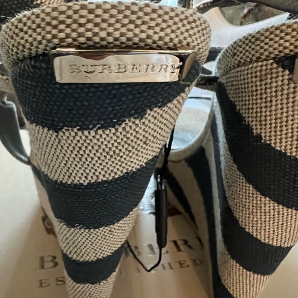Burberry | Shoes | Nib Burberry Farrah Powder Blue And Off White ...